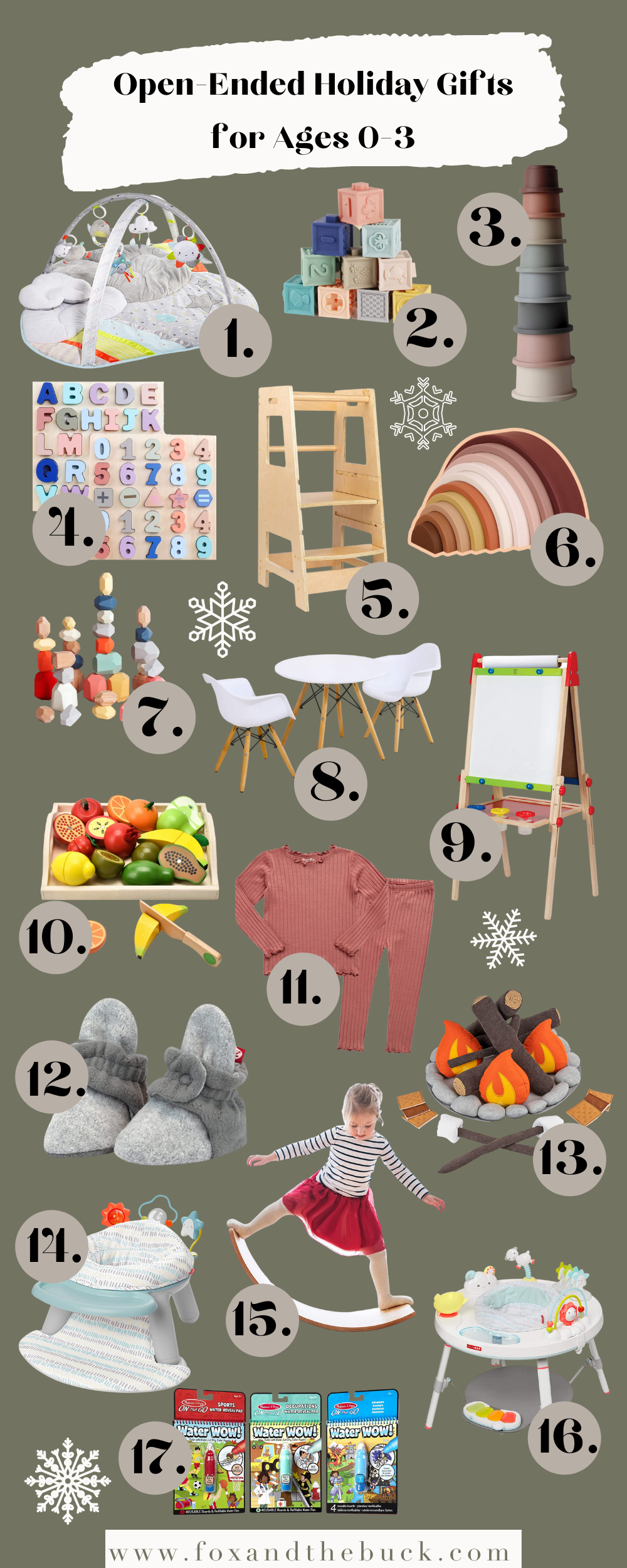 Holiday Gift Guide for Babies and Toddlers 2021 - Fox And The Buck